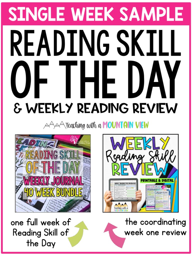 Reading Skill of The Day Week 1 | PDF | Dogs | Washing Machine