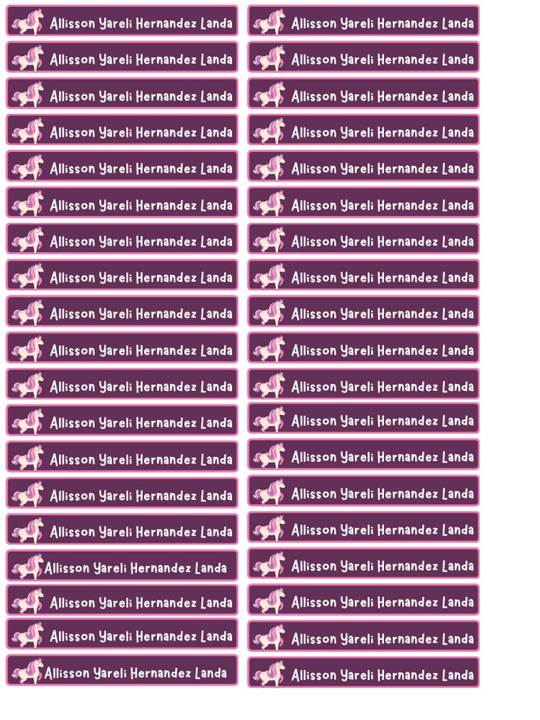 Purple and Blue Illustrated Student Label | PDF