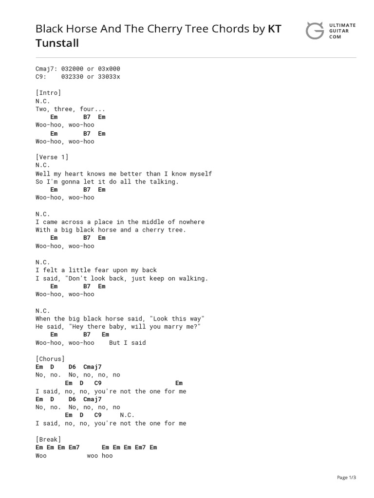 Black Horse and The Cherry Tree | PDF