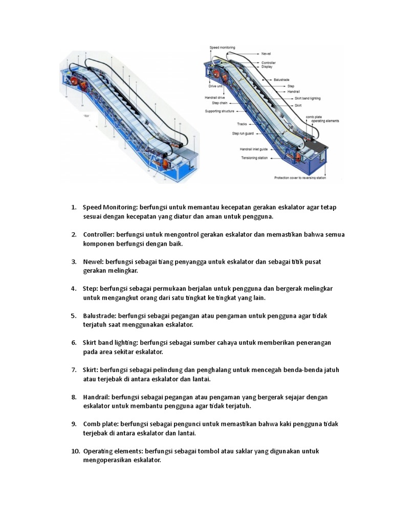 Komponen Eskalator | PDF
