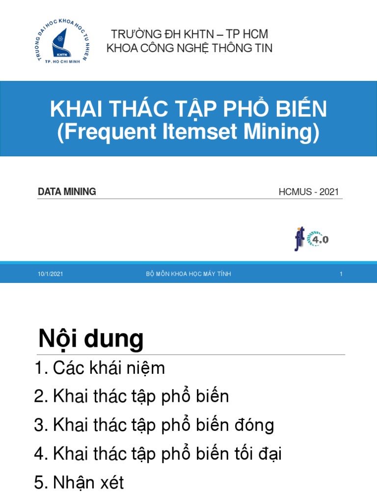Frequent Itemset Mining | PDF