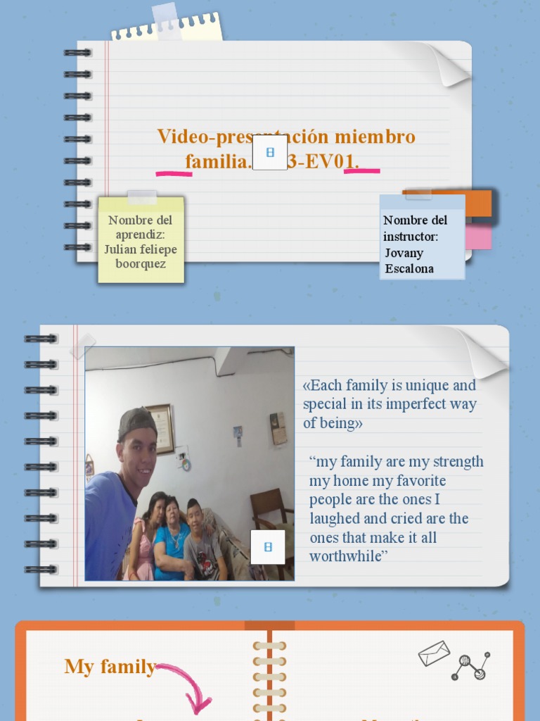 Video Presentacion Miembro Familia AA3-EV01 de Julian | PDF