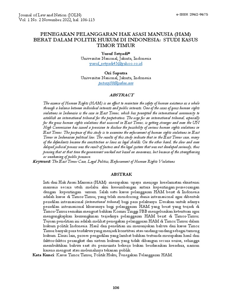 Uas-Jurnal Ham | PDF