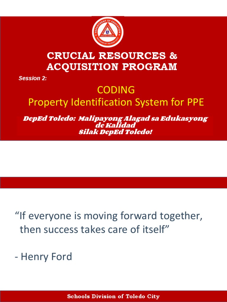 PPE Property Identification System Guide | PDF | Computing | Office ...