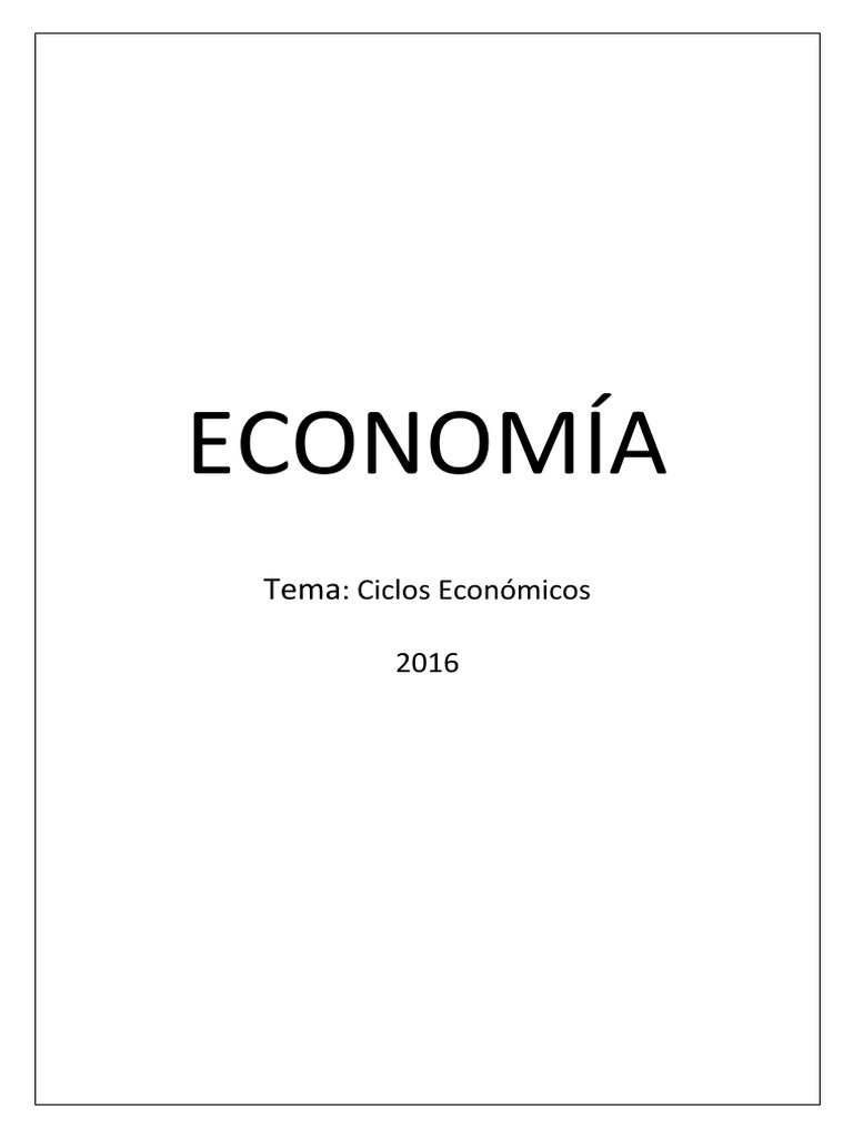 Ciclos Economicos | PDF