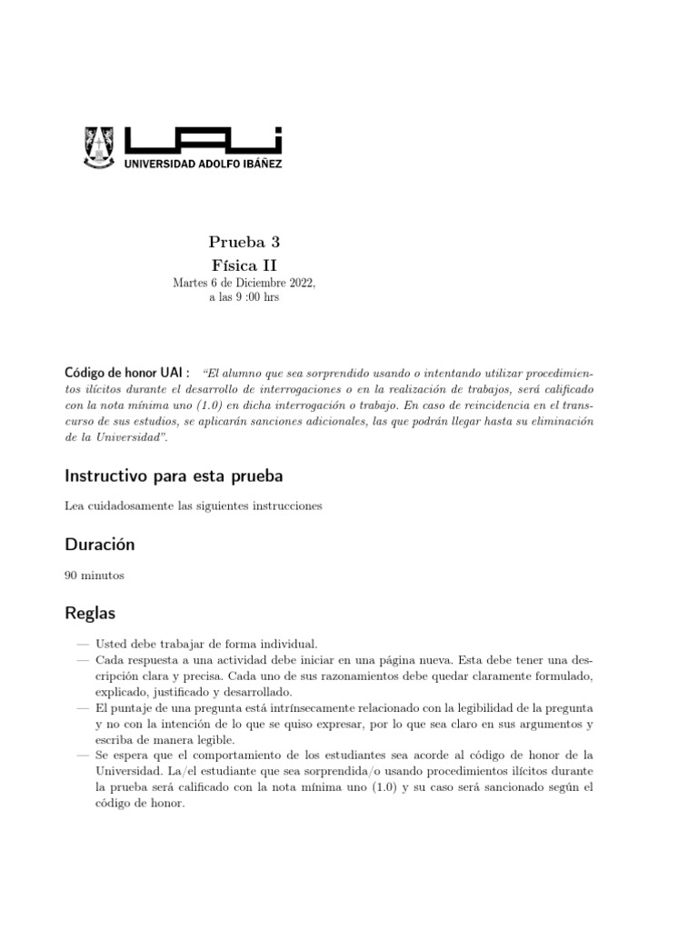 Pauta Prueba3 | PDF | Ciencias fisicas