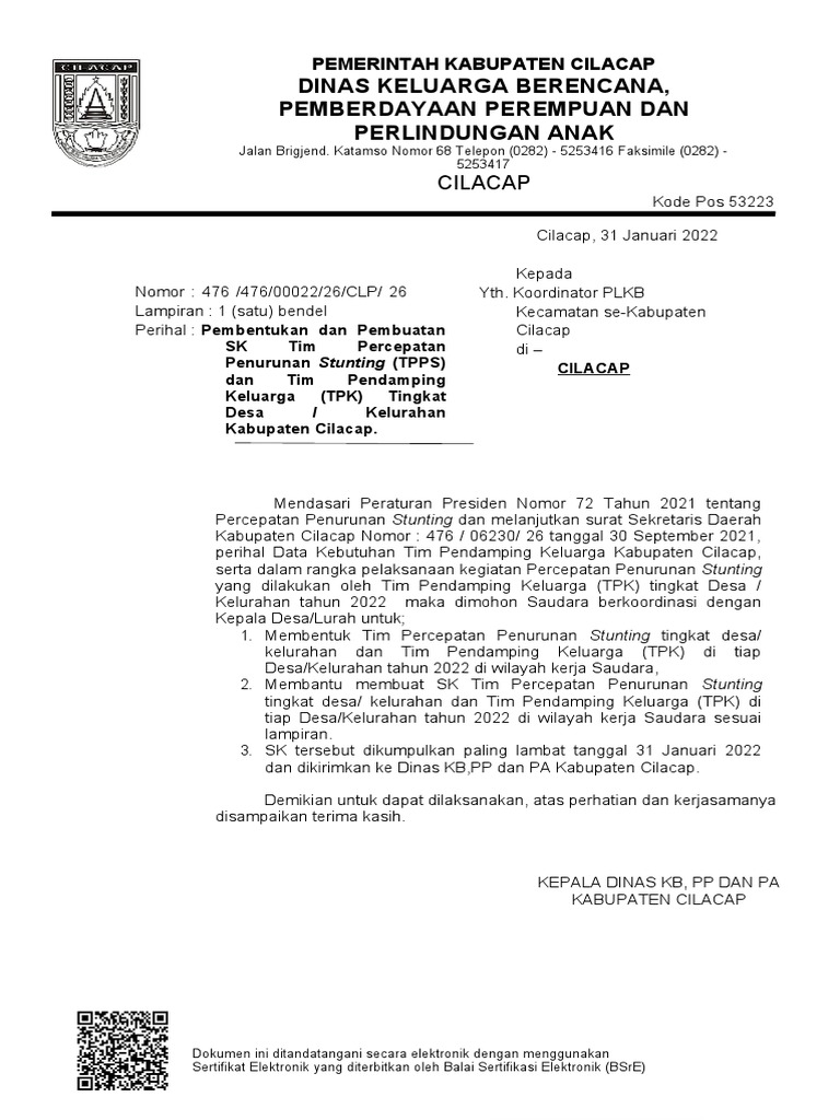 Pembentukan Dan Pembuatan SK TPPS Dan TPK Desa 2023 | PDF