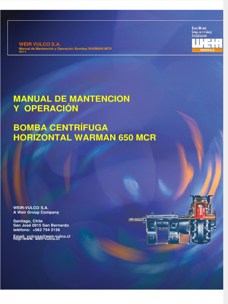 Dokumen - Tips - Manual de Operacion Bomba Centrifuga Warman | PDF