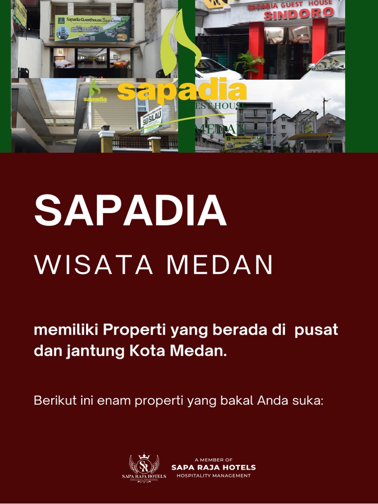 Properti Sapadia di Medan dan Fasilitasnya | PDF