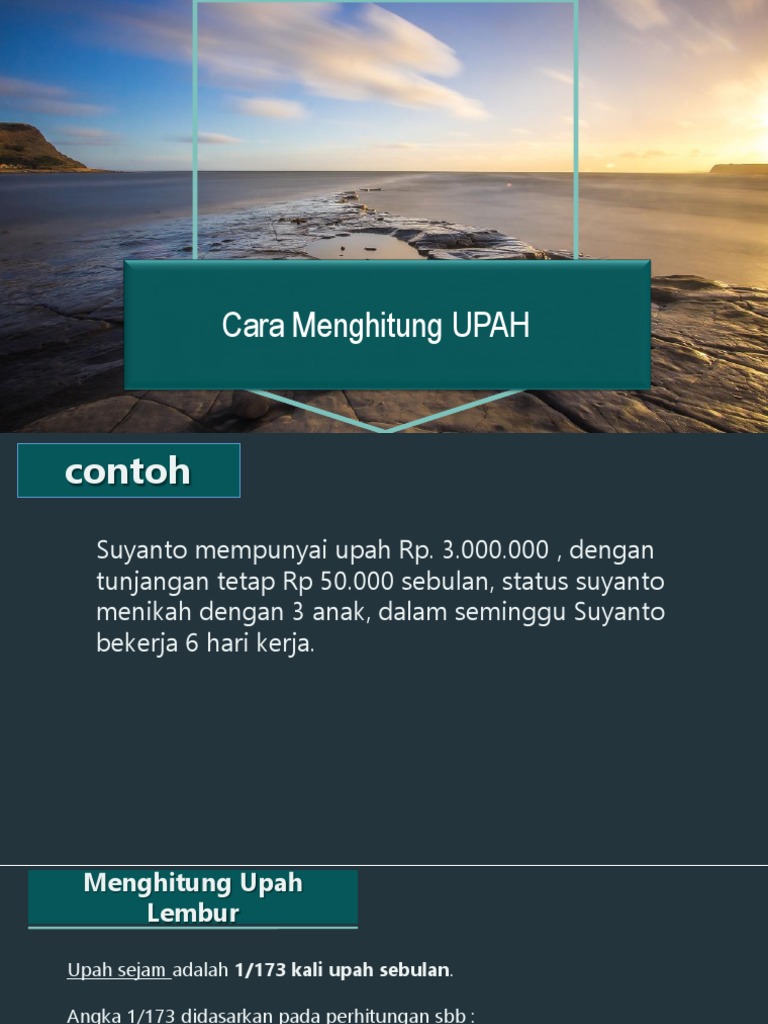 Panduan Menghitung Upah dan Lembur | PDF