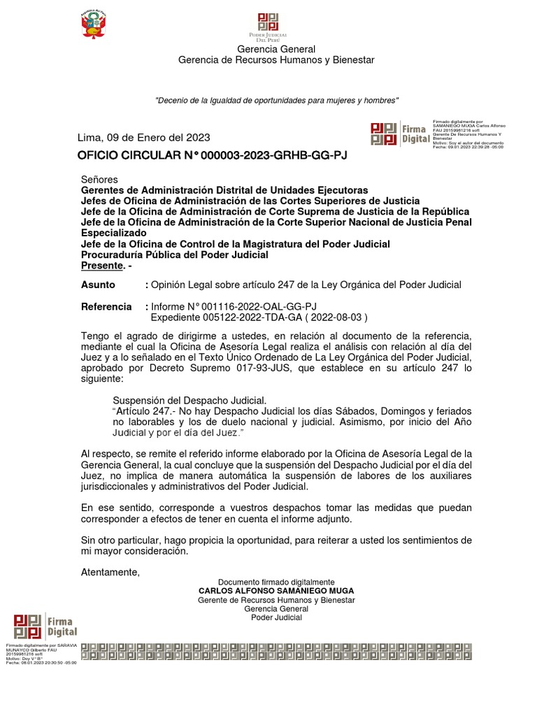 Suspension de Despacho Dia Del Juez-Oficio Circular-000003-2023-Grhb-Gg ...
