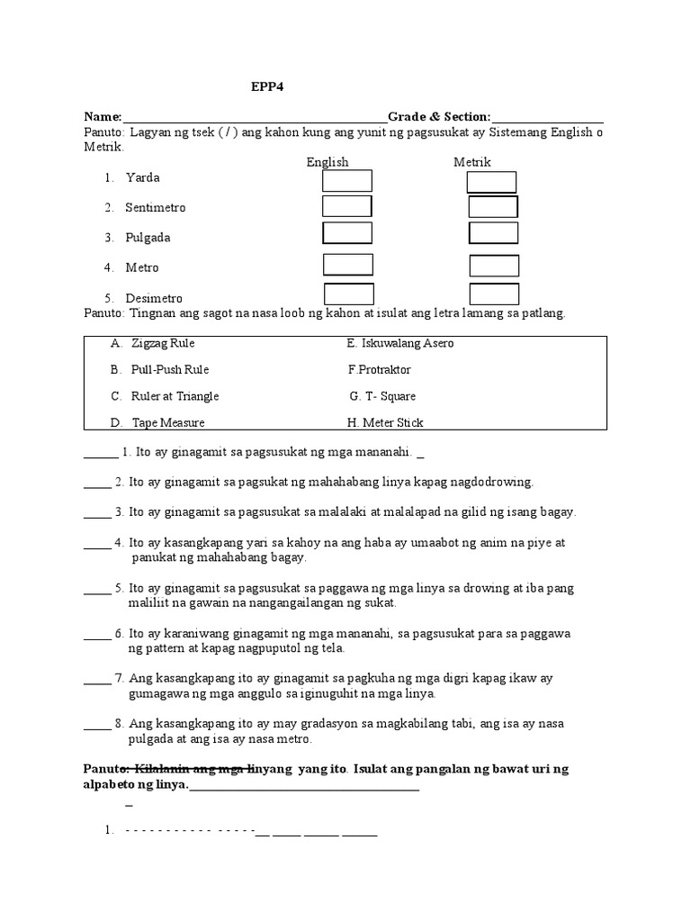 EPP4 3rd Quarter | PDF