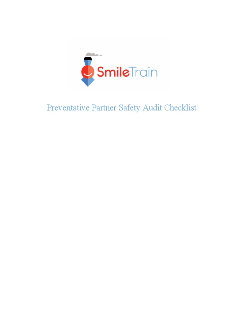 Preventative Partner Safety Audit | PDF | Surgery | Anesthesia