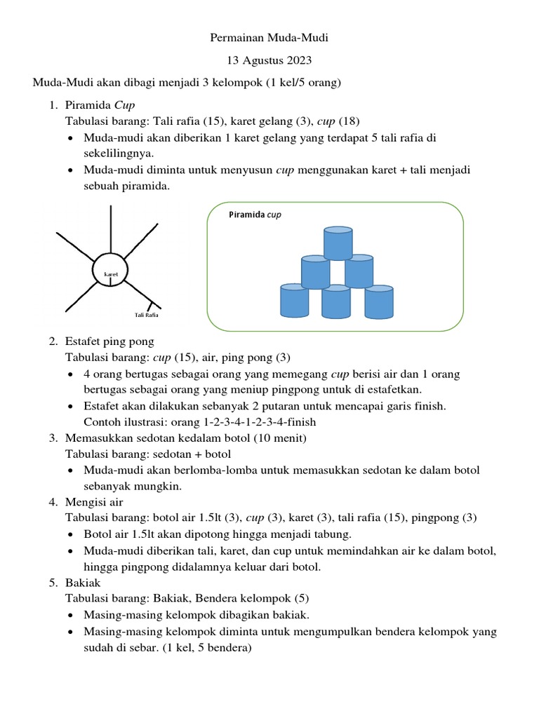 Permainan Muda-Mudi 17 Agustusan | PDF