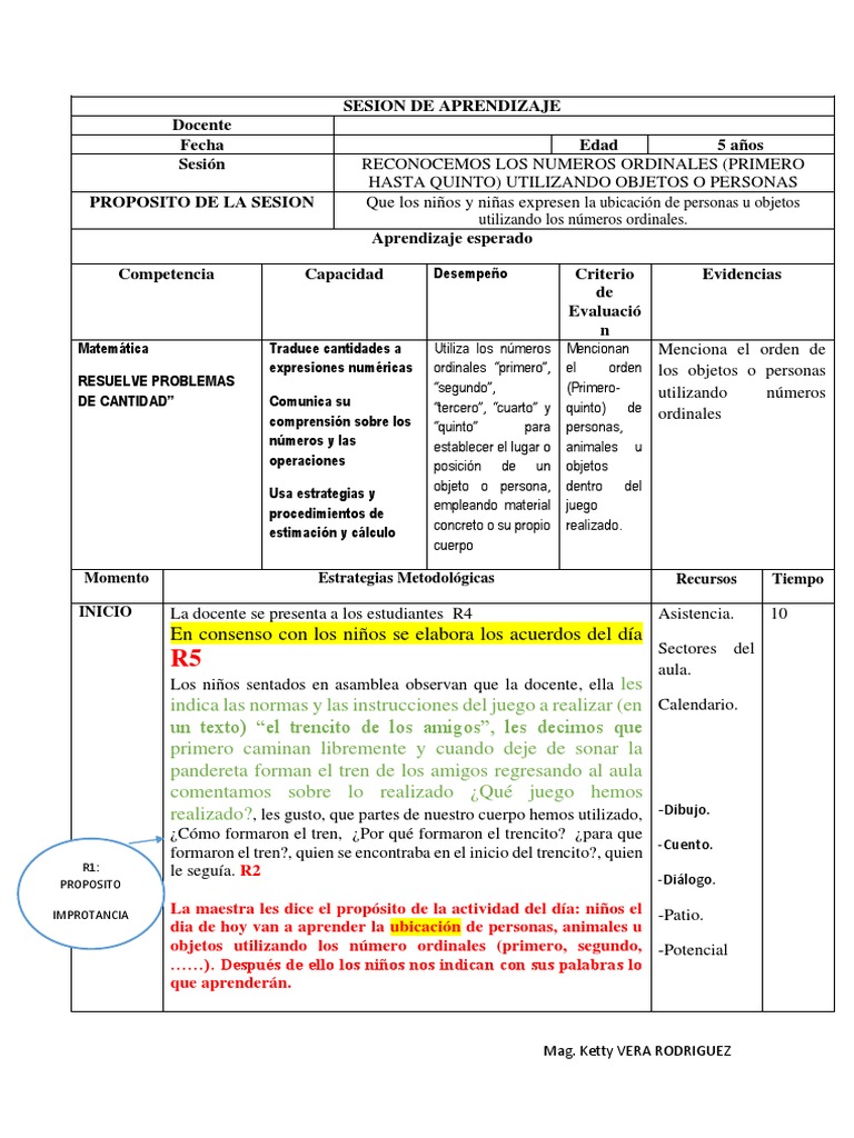 Sesion Matematica 23 | PDF | Aprendizaje | Cognición