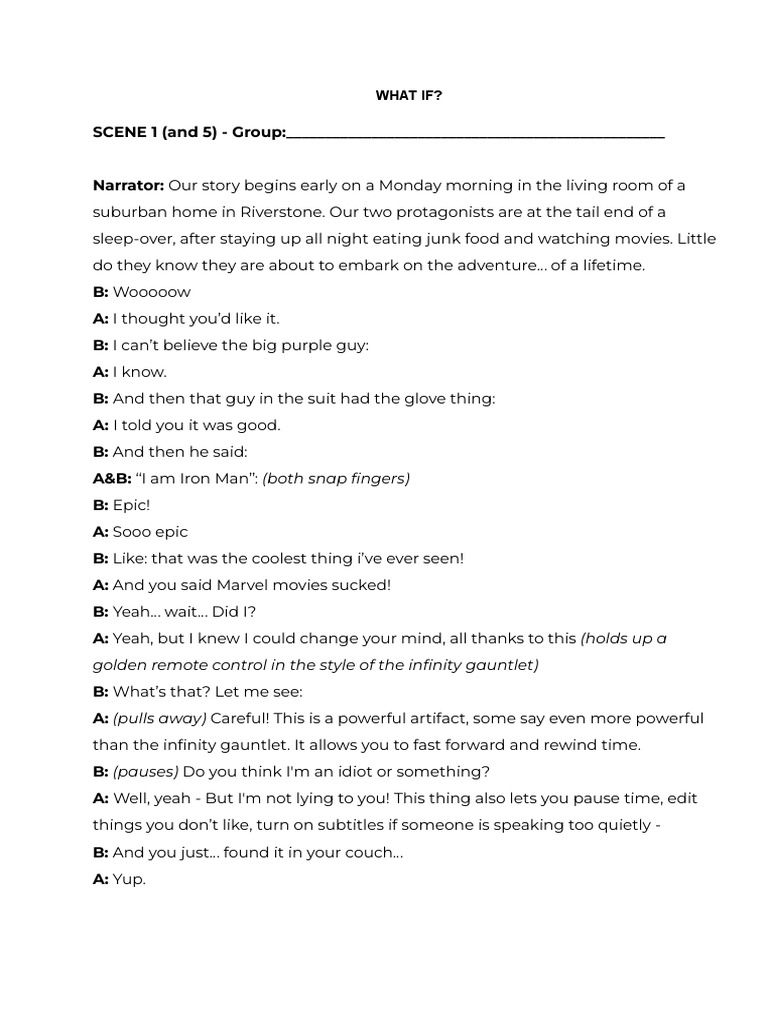 WHAT IF Script Final Draft | PDF