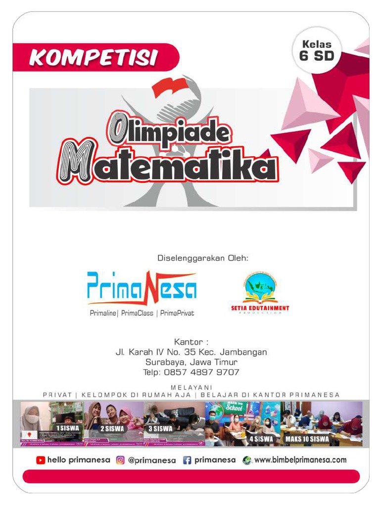 Olim Mat Kelas 6 SD | PDF