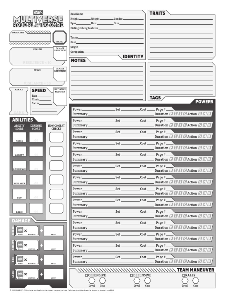 MARRPGP_Character_Sheet_BW_Fillable_20230802 | PDF