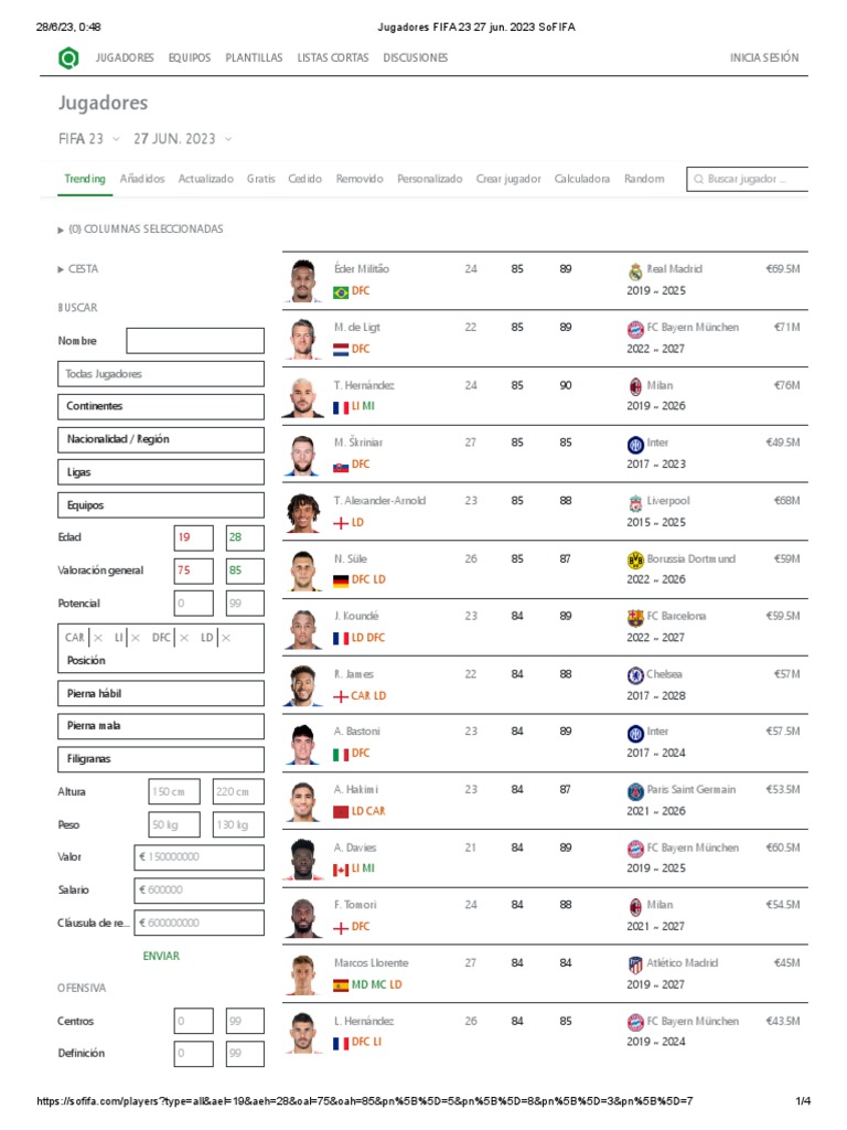FIFa 23 | PDF | Deportes | Clubes deportivos