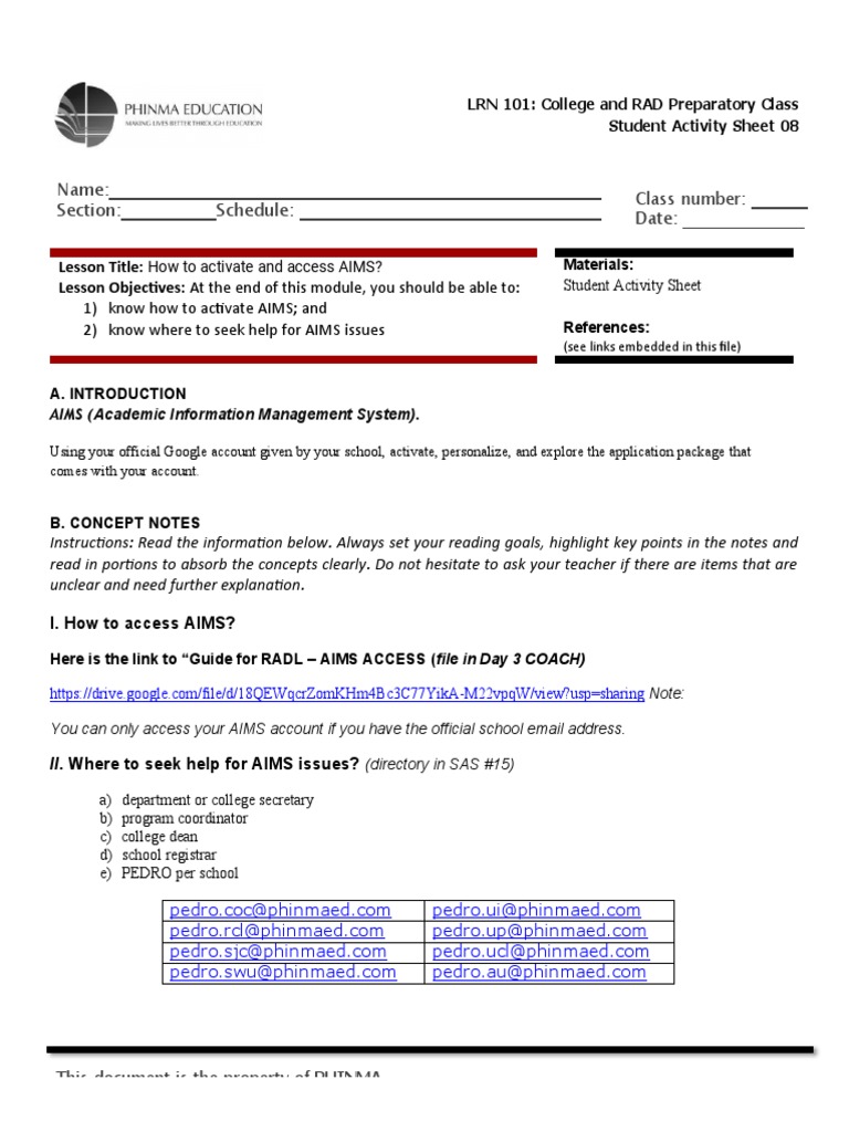 LRN Module 08131 | PDF