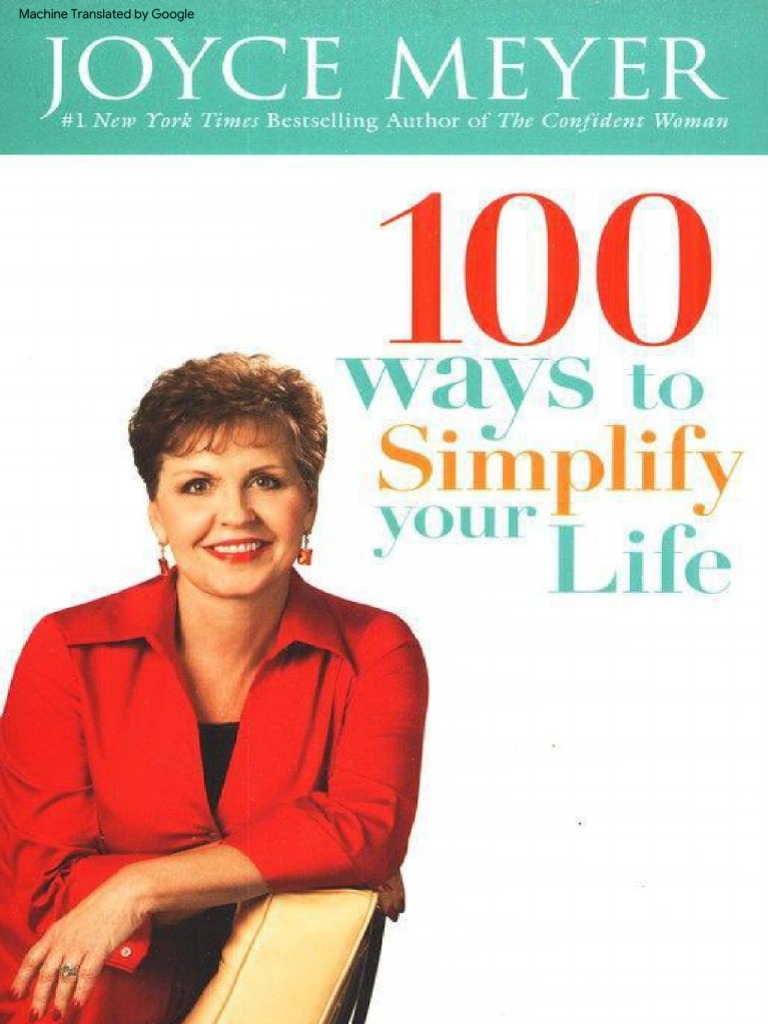 100 Ways To Simplify Your Life Joyce Meyer Naijasermons Com NG | PDF ...