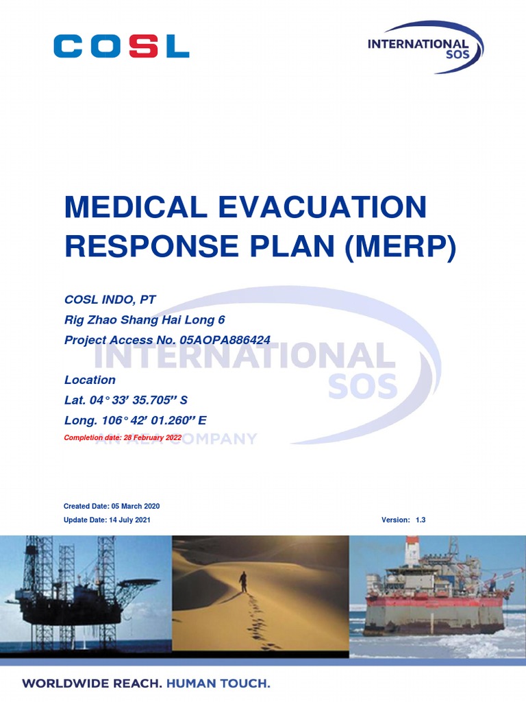 MERP COSL INDO, Rig Zhao Shang Hailong 6, Offshore Java, V1.3 | PDF | Hiv/Aids | Health Care