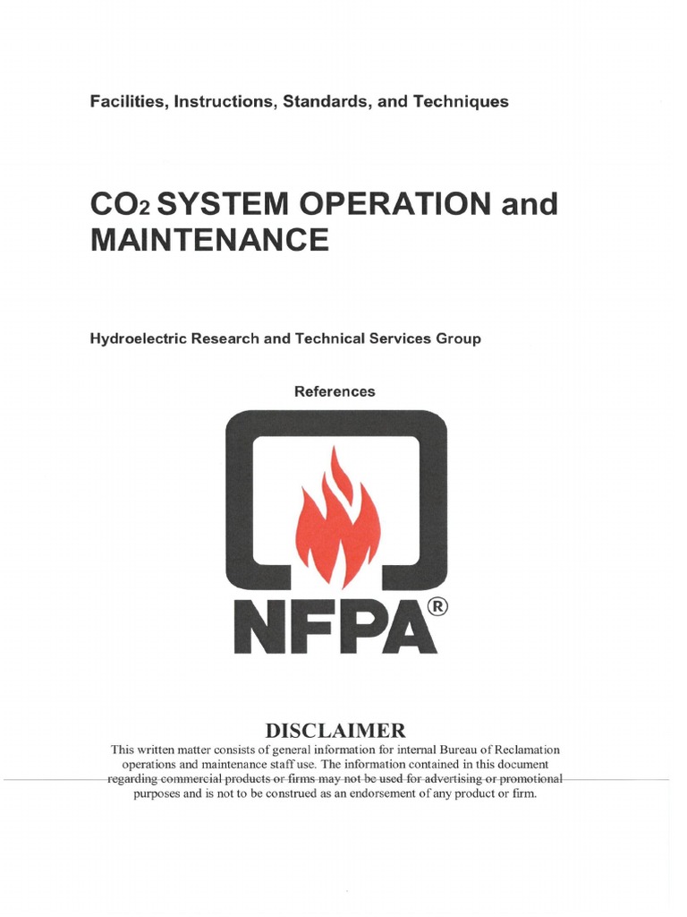 Nfpa Co2 System Operation | PDF
