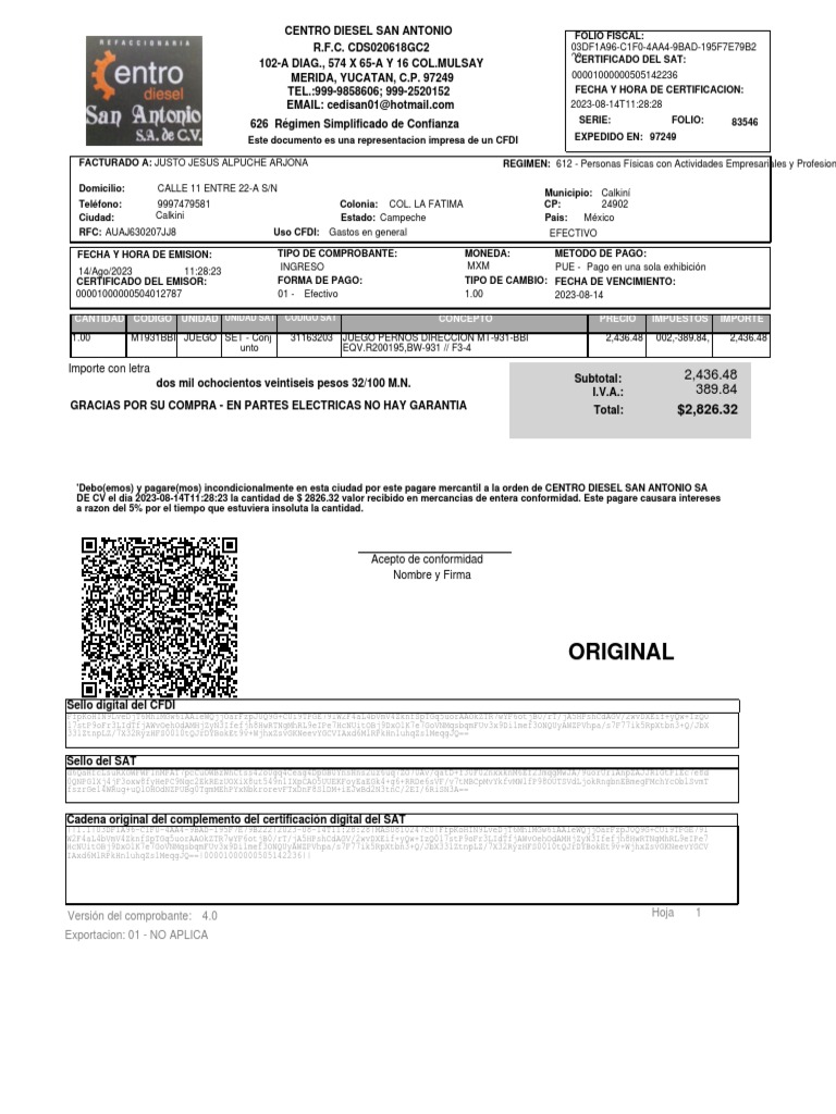 Original: Importe Con Letra | PDF | Finanzas y administración del dinero