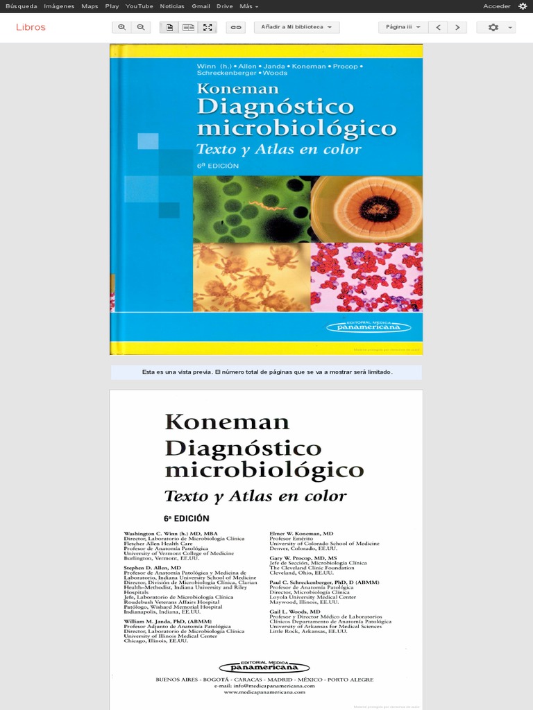 Koneman Diagnóstico Microbiológico Texto y Atlas en Color - Elmer W ...