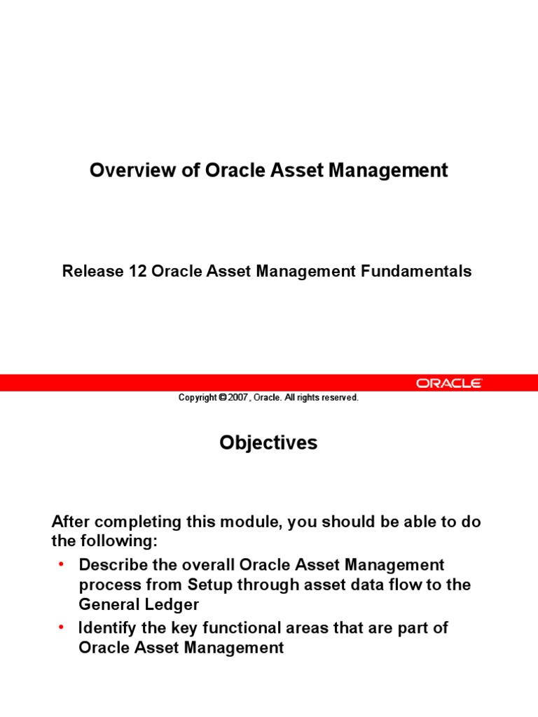 Dokumen - Tips r12 Overview of Oracle Asset Management | PDF ...