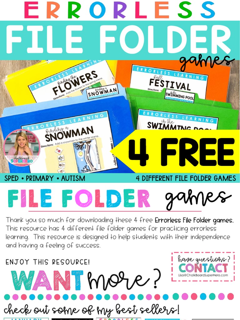 Snowman Pool File Folder | PDF