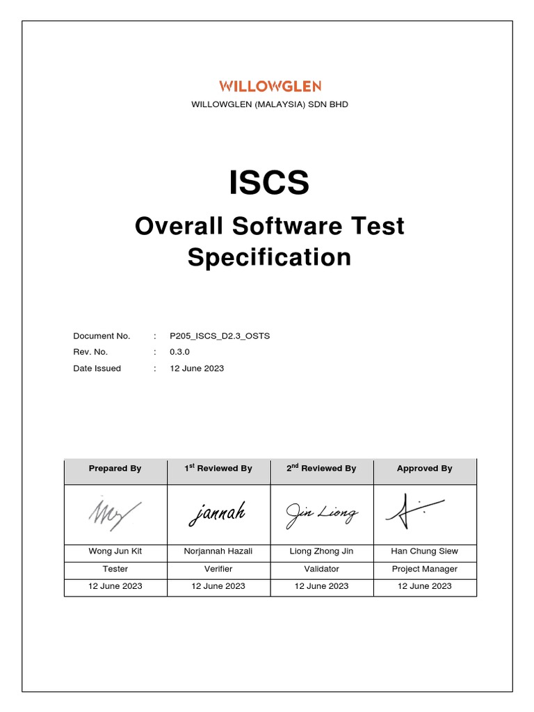 P205 - ISCS - D2.3 - OSTS Rev0.3.0 | PDF