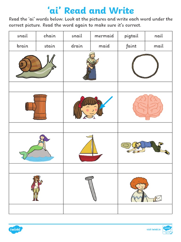 "AI Word Activities for Kids" | PDF