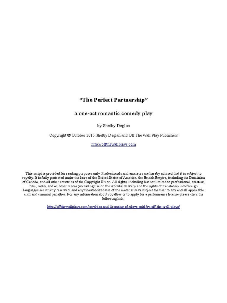 The Perfect Partnership Full Script | PDF