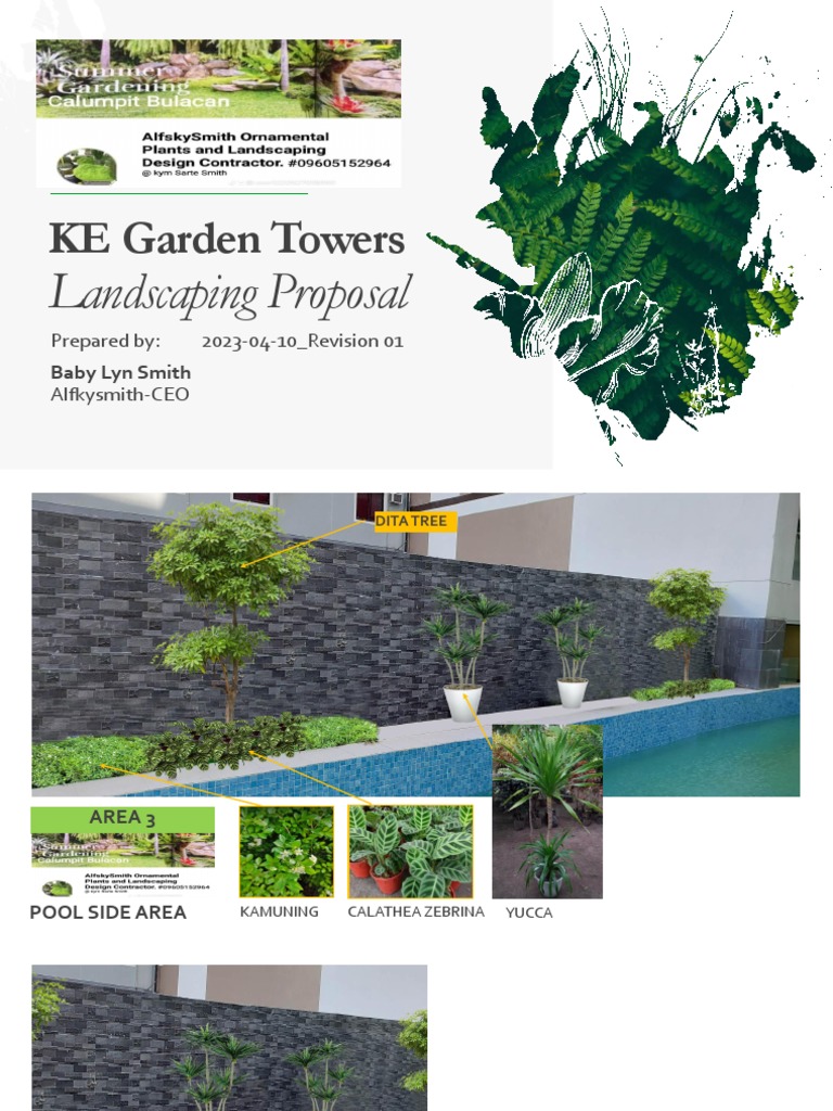 2023-04-11 - ALFKYSMITH - KE Garden Towers-Rev1 | PDF | Ficus | Plants