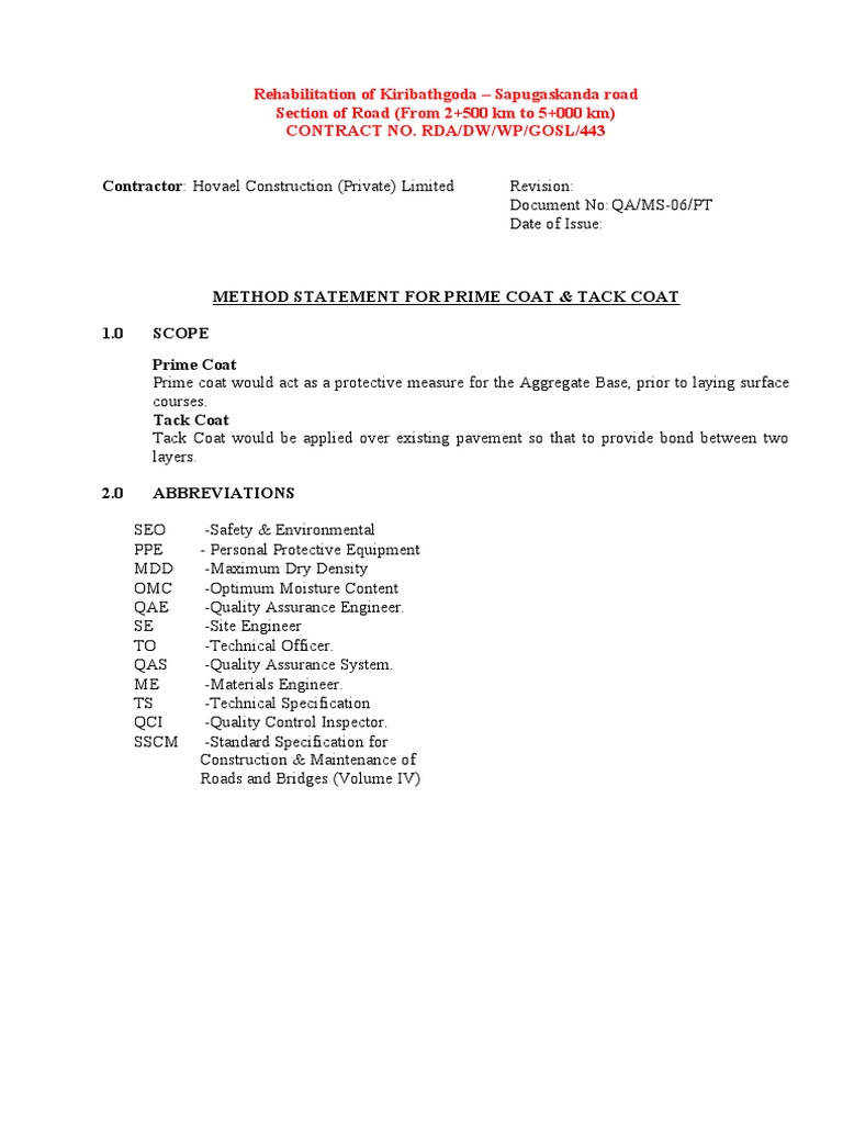 Prime Coat and Tack Coat | PDF