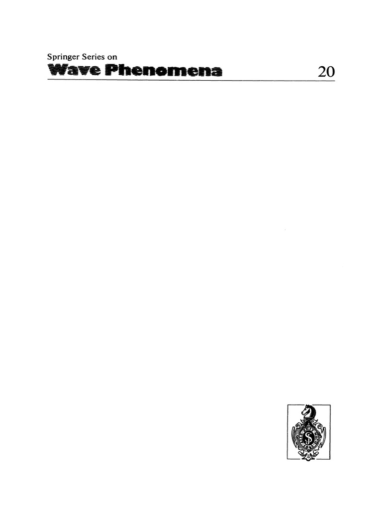 Surface Acoustic Waves in Inhomogeneous Media | PDF | Waves | Scattering Surface Acoustic Waves in Inhomogeneous Media | PDF | Waves | Scattering