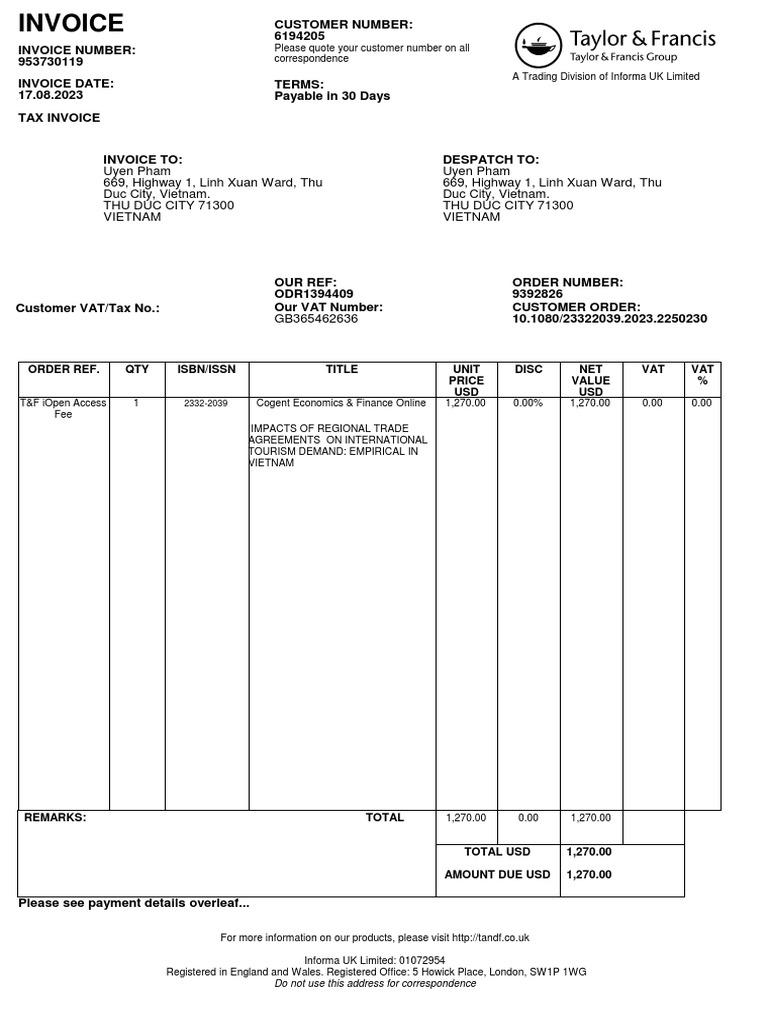 Invoice | PDF | Payments | Banks