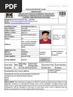 Admit Card Sample SSC | PDF
