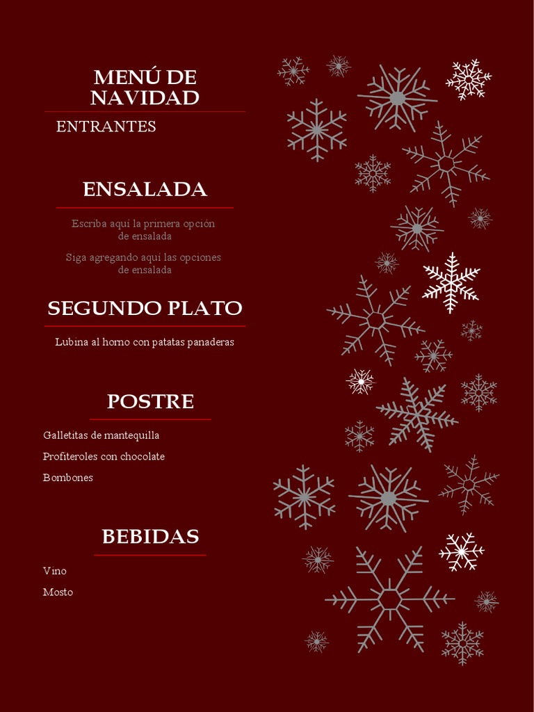 Menú Navidad | PDF