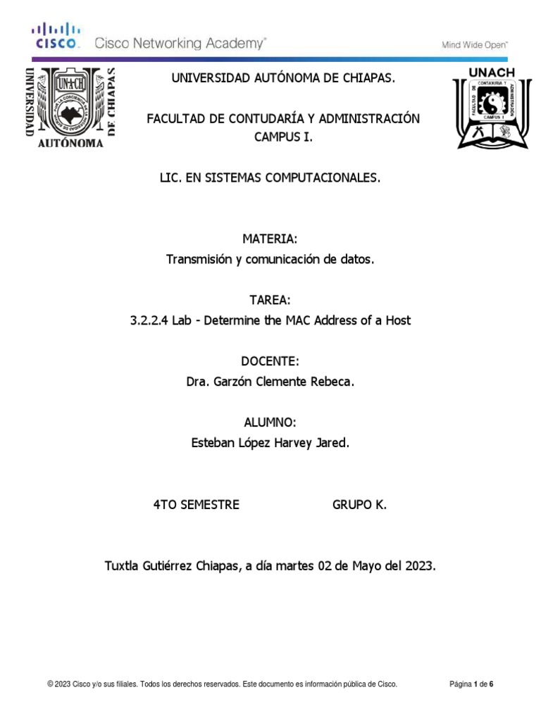 3.2.2.4 Lab - Determine The MAC Address of A Host | PDF | Controlador de interfaz de red ...