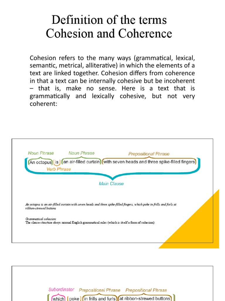 Understanding Cohesion and Coherence | PDF