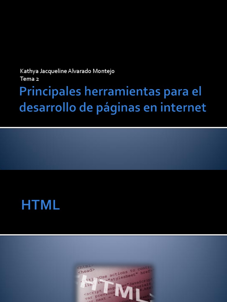 Herramientas HTML para Desarrollo Web | PDF