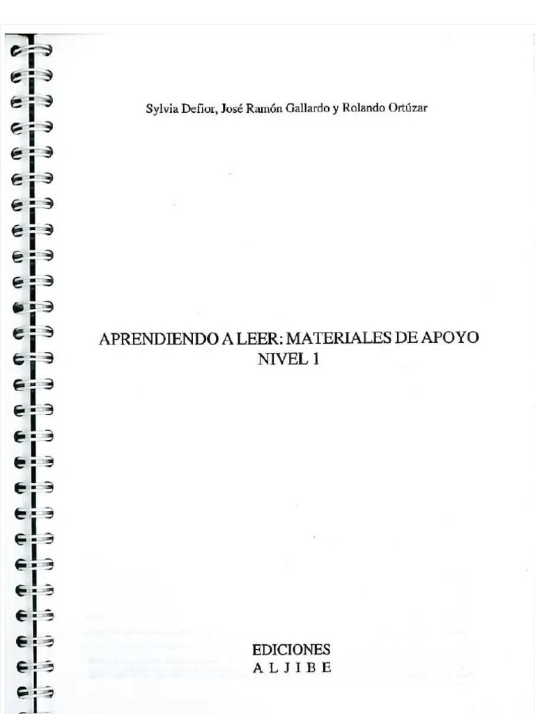 PDF Aprendiendo A Leer Materiales de Apoyo Nivel 1 Compress | PDF