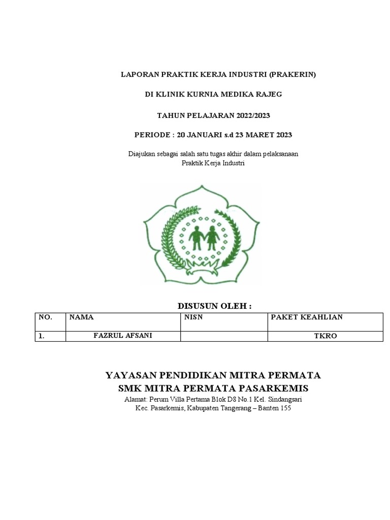 Laporan - PKL - Aye gNTENG PPPP | PDF | Pengelolaan Keuangan & Uang