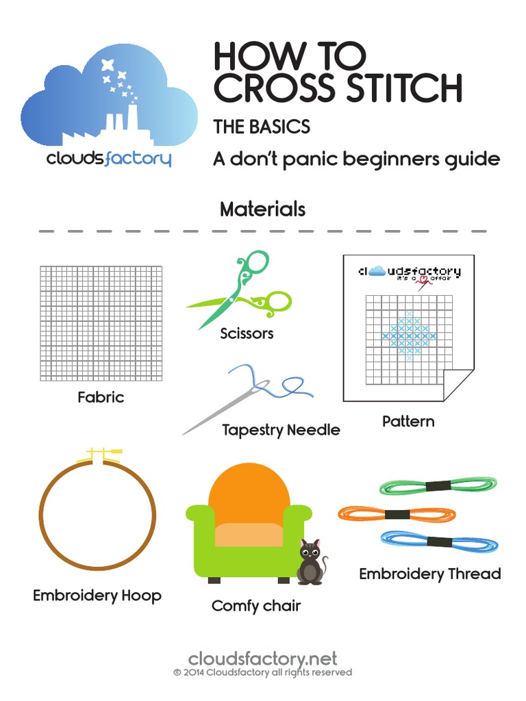 Cross Stitch 101 | PDF | Embroidery | Decorative Arts