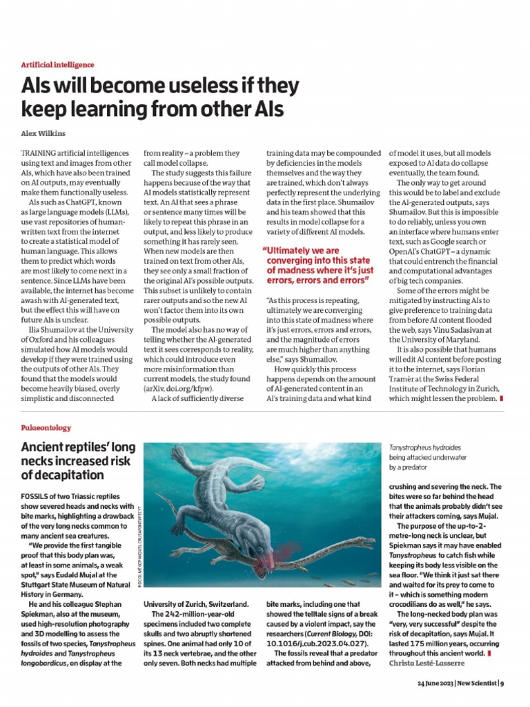 Ais Will Become Useless If They Kepp Learning From Other | PDF