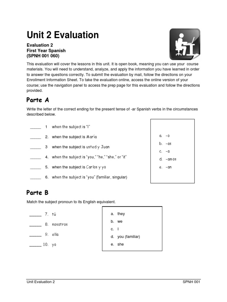 Unit 2 Spanish Evaluation Guide | PDF | Language Families | Semantic Units