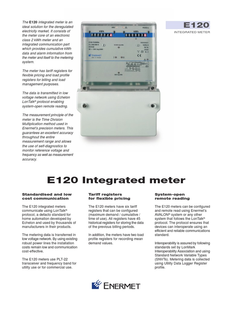 Elektromer E120 | PDF | Standardization | Computer Network