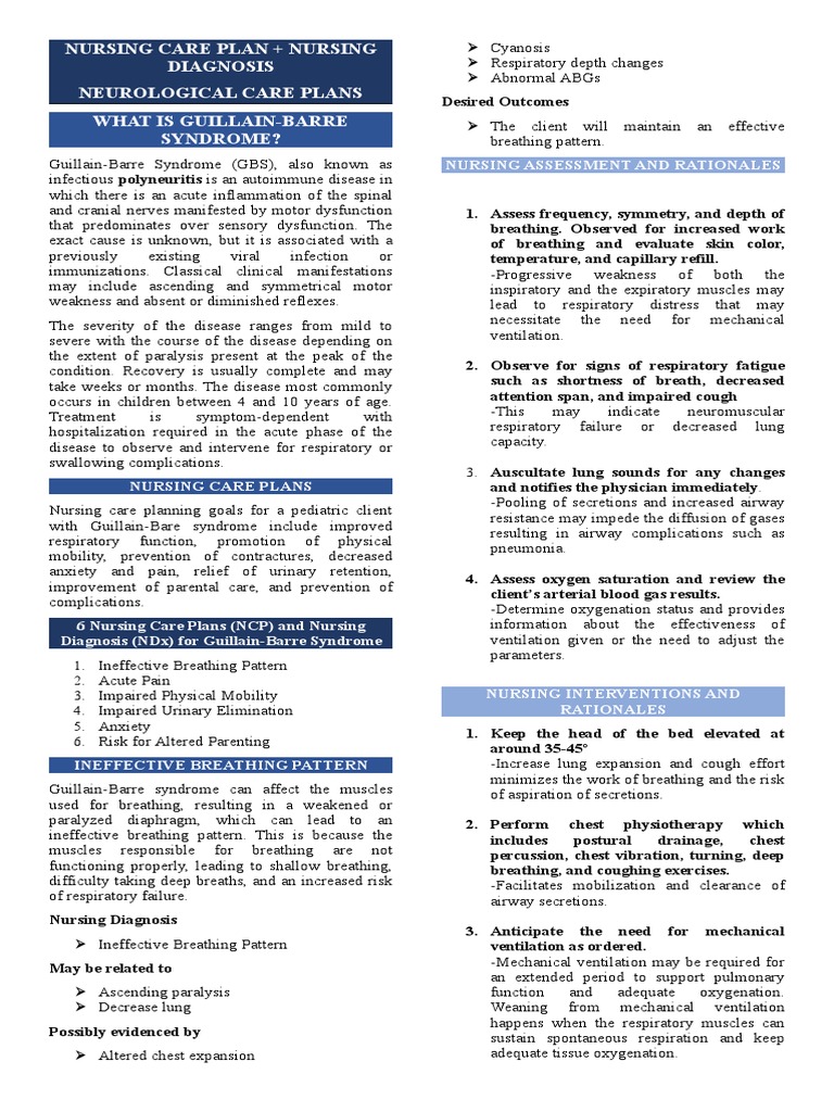 Neurology Care Plans | PDF | Urinary Incontinence | Breathing